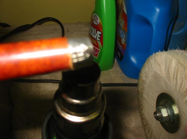 Banding a cracked shank – Pressure fitting a metal band on a pipe shank ...
