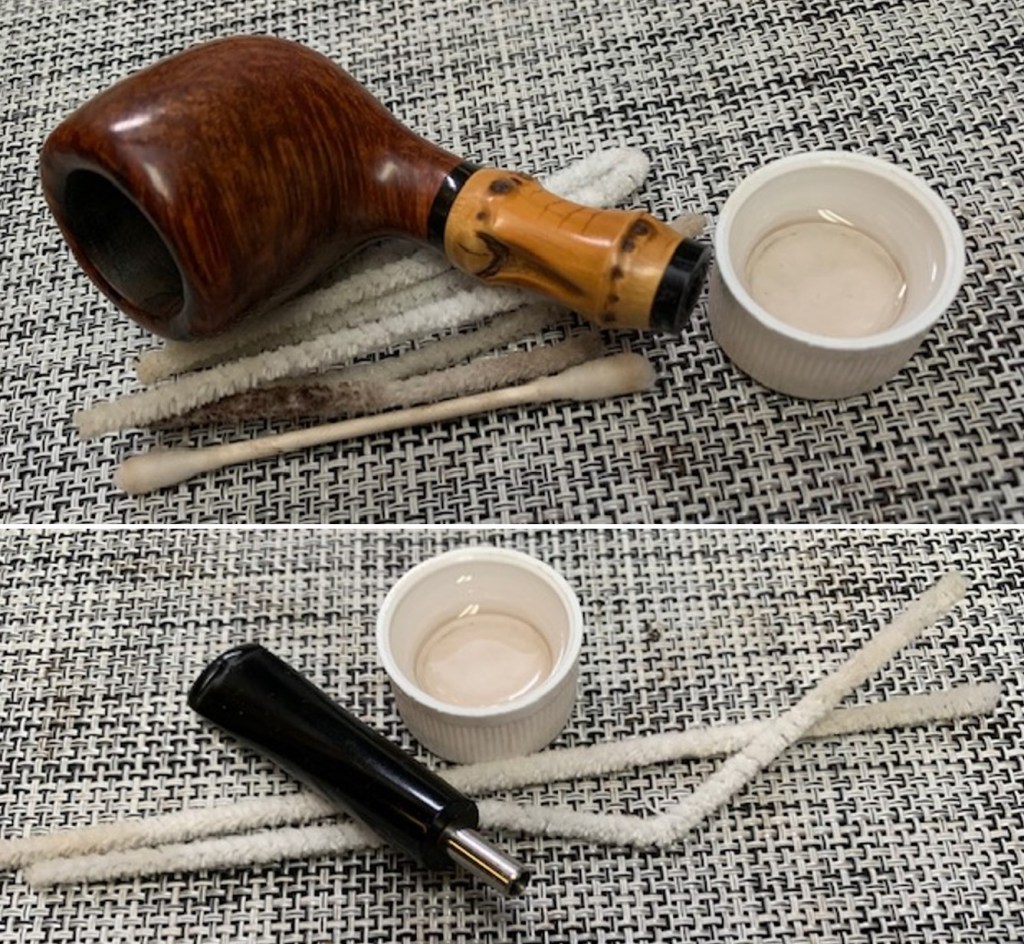 Restoring a Beautiful Stanwell Pot with a Bamboo Shank and an acrylic taper stem | rebornpipes