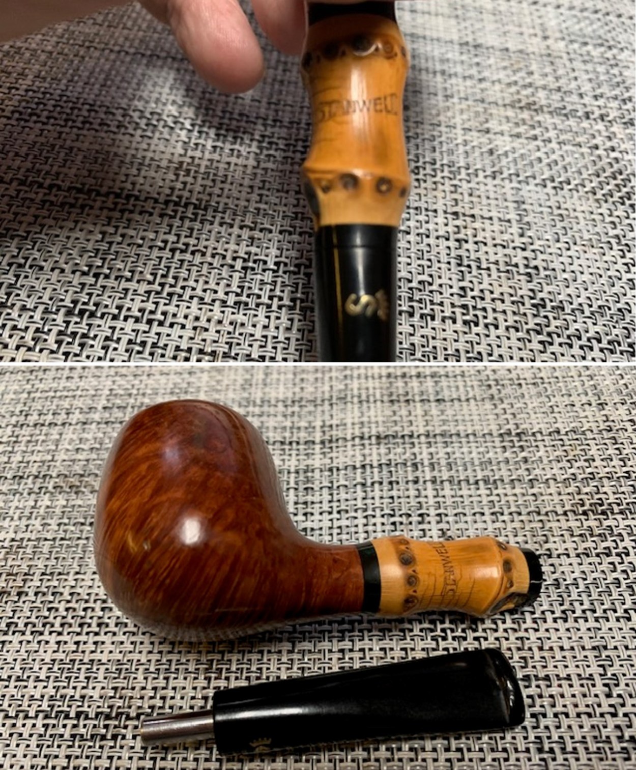 Restoring a Beautiful Stanwell Pot with a Bamboo Shank and an acrylic taper stem | rebornpipes