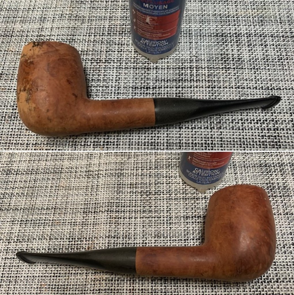 carving a pipe from a pre-drilled briar block | rebornpipes