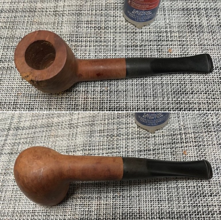 carving a pipe from a pre-drilled briar block | rebornpipes