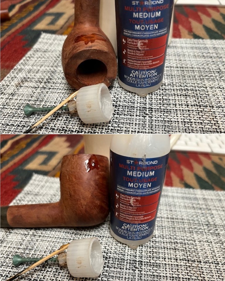 carving a pipe from a pre-drilled briar block | rebornpipes