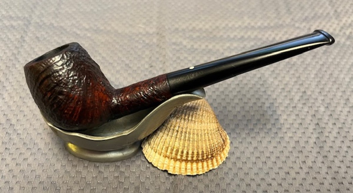 Restoring a 1976 Dunhill Shell 341 Apple – a beautiful sandblast pipe | rebornpipes
